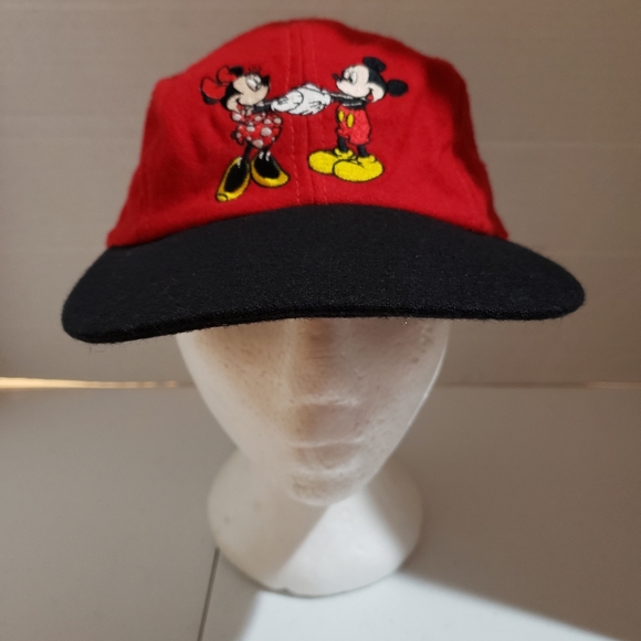 Accessories | Vtg Mickey Mouse Wool Blend Cap Hat Stretch Fit | Poshmark